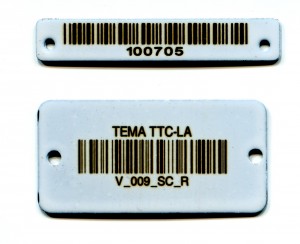 Ceramic Coated Stainless Steel Barcode Plates and Tags